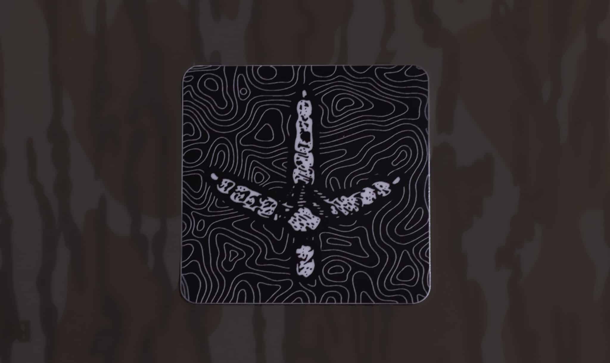 Solid Topo Tile Sticker - The Pinhoti Project